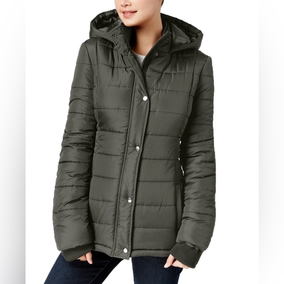 Rampage | Jackets & Coats | Rampage Junior Girls Black Hooded Zipsnap ...